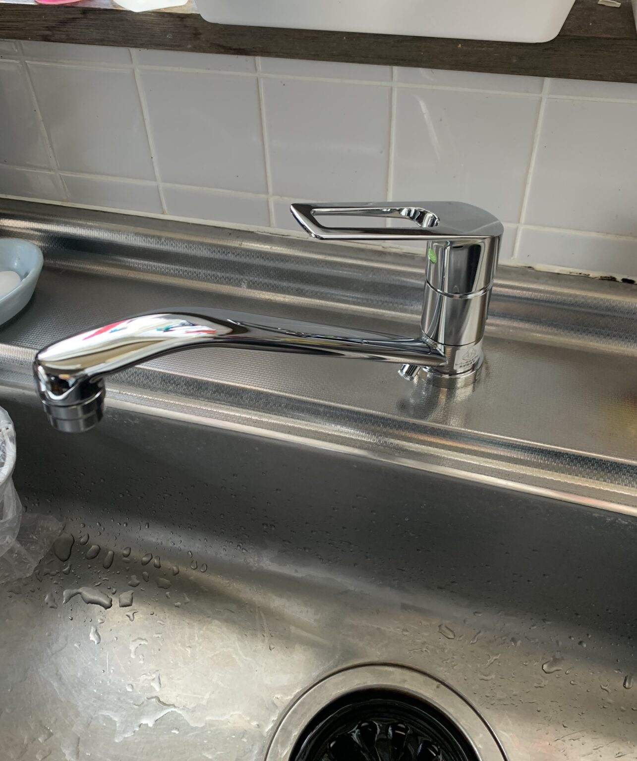 【交換後】KVK シングルレバー混合栓（eレバー）KM5011ZTEC